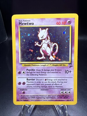 Pokémon TCG Mewtwo Base Set 2 10/130 Holo Unlimited Holo Rare | eBay