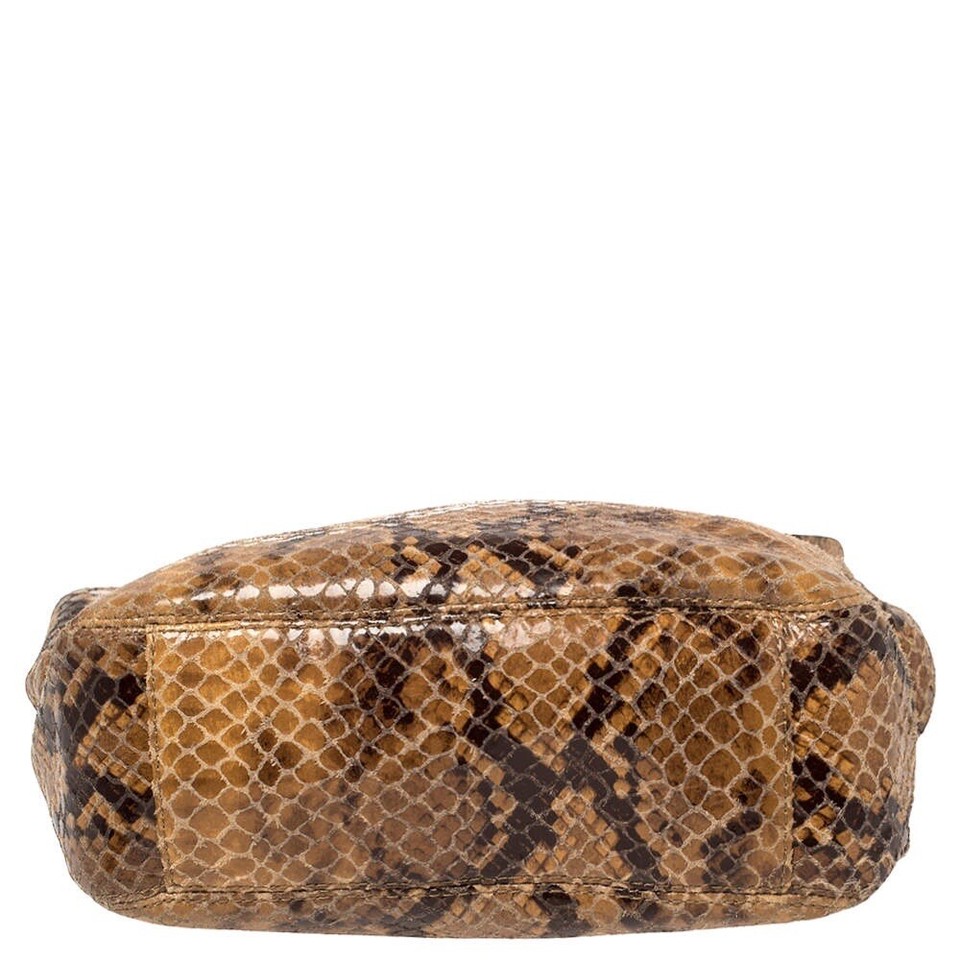 Michael Kors Lilly Tote Purse Shoulder Bag Snakeskin Python Embossed Leather | eBay