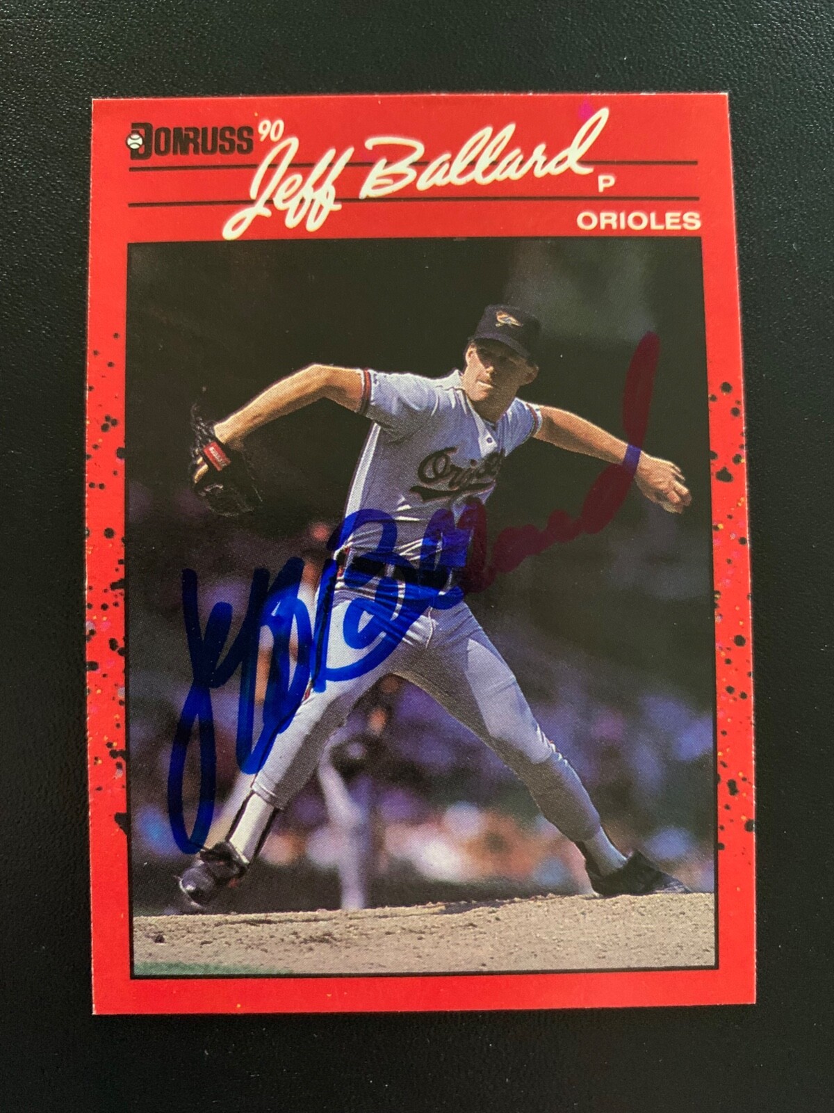Jeff Ballard Signed 1990 Donruss #51 Card Baltimore Orioles Autograph ...