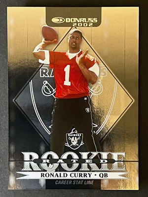 2002 Donruss #215 Ronald Curry /345 Career Stat Line Oakland Raiders | eBay