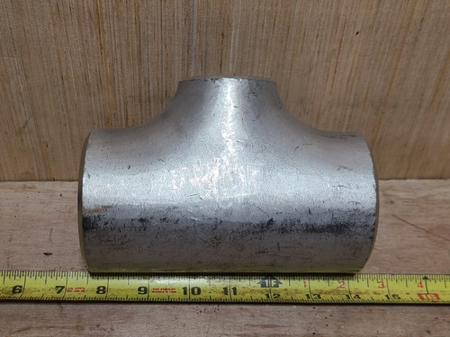 NEW Stainless Steel (316) 3" x 2"x 3" Reducing Branch Butt Weld Tee Sch ...