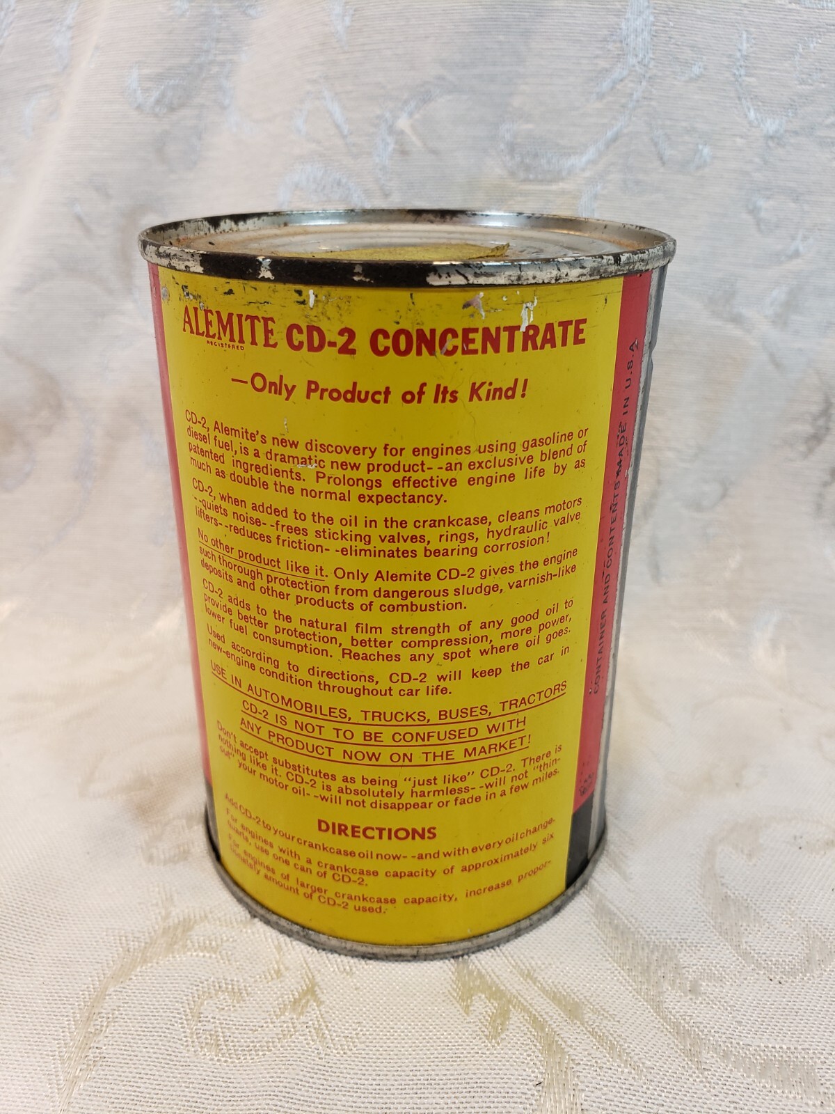 Vintage Alemite CD-2 Concentrate Can - Full - Gas Oil Garage ...