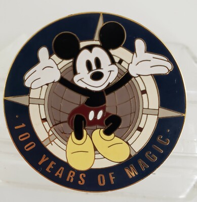 DISNEY WDW -100 YEARS OF MAGIC COMPASS MICKEY MOUSE PIN- FREE SHIPPING ...