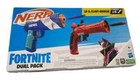 NERF Fortnite Dual Pack LP & Flint-Knock Blasters With 6 Elite Foam ...