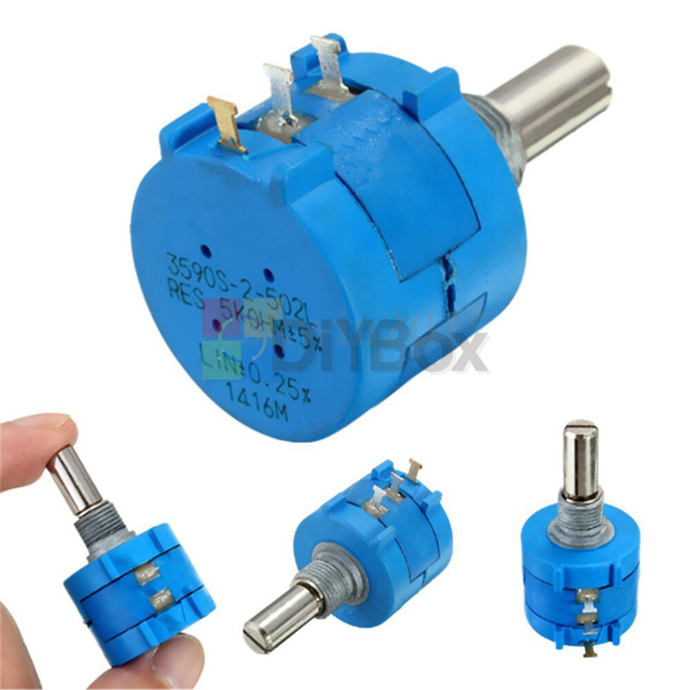 3590S Precision Potentiometer 100K K 2K 5K 10K 20K 50K Ohm Pot 10 Turn ...