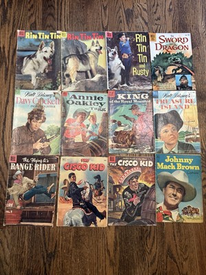 Vintage Lot Of 12 Dell Comics Books 1950s Western Theme | eBay