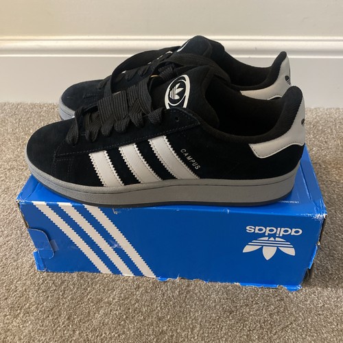 Adidas Campus 00s JH8088 Uk Size 9 Black With Light Grey Stripe’s | eBay UK