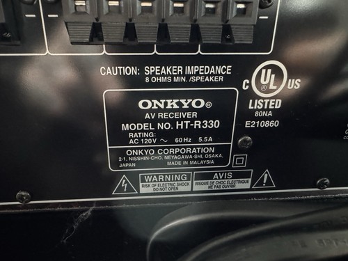 Onkyo HT-R330 5.1 Surround AV Reciever (Tested / Works Great) | eBay