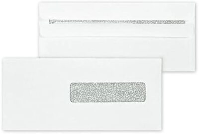 HCFA Blank Self Seal Envelope Right Window, 9 1/2" x 4 1/8", 1,000 ...