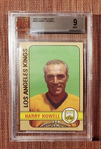 1972 O-Pee-Chee #193 Harry Howell Los Angeles Kings Hockey Card BVG 9 ...