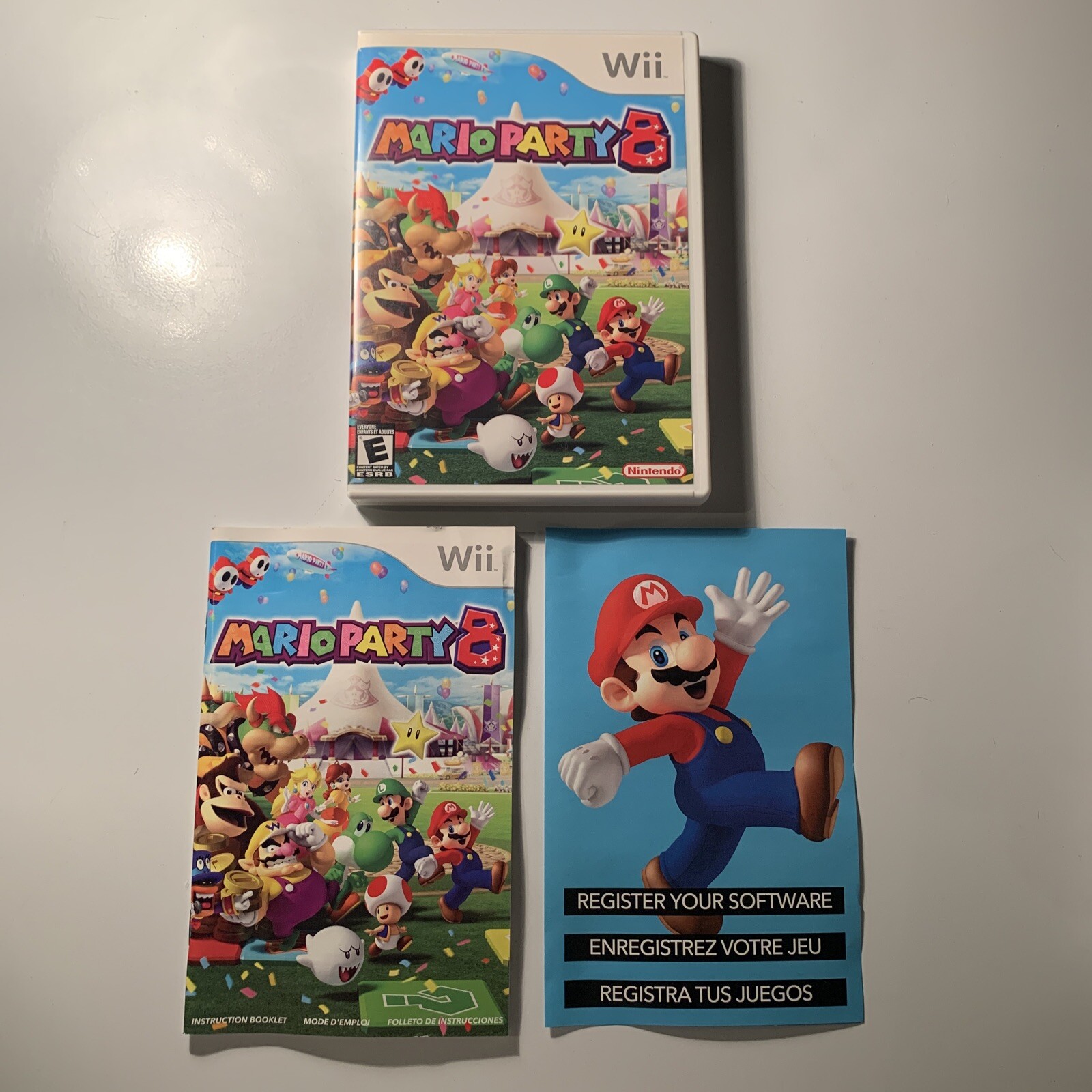 Mario Party 8 Nintendo Wii Good Cover Art, Box & Manual... NO Game ...