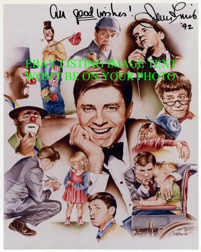 JERRY LEWIS SIGNED AUTOGRAPHED 8x10 PHOTO WITH ALL HIS CHARACTERS ...