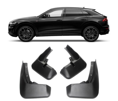 4pc Set Splash Guards Mud Flaps Guards For 2018-2025 Audi SQ8 Q8 S-Line ...