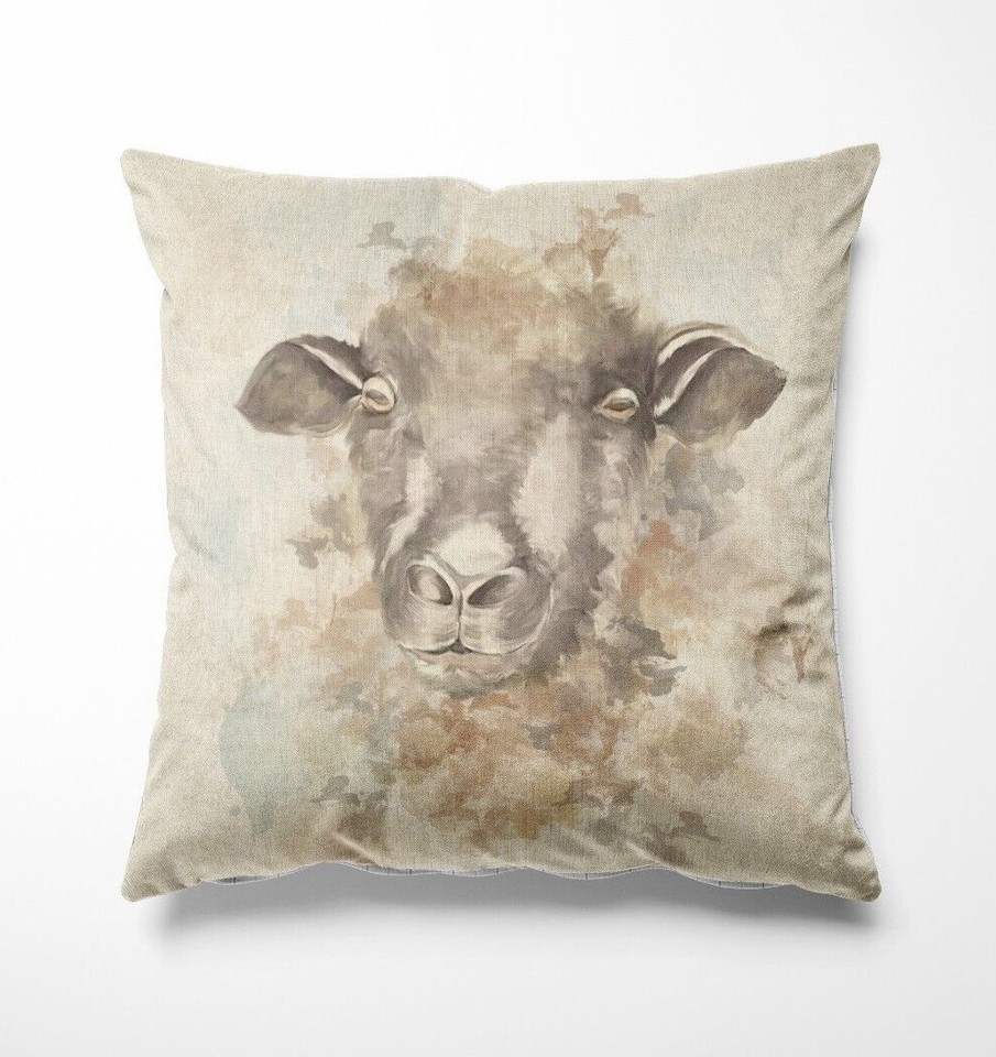 Animal Country Creature Linen Look Cotton Rich Fabric Cushion Panels ...