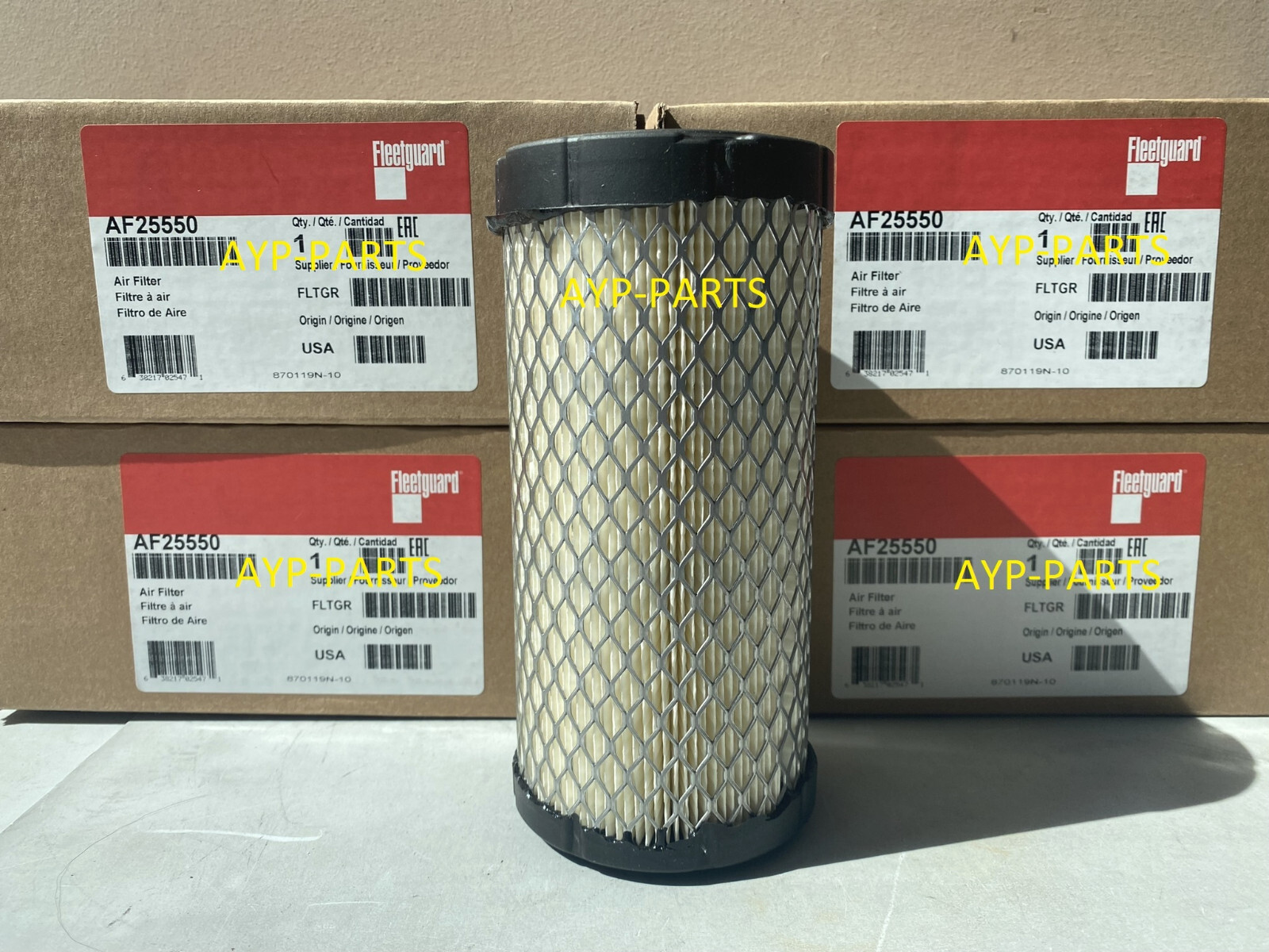 AF25550 (4 PACK) FLEETGUARD AIR FILTER RS3715 a487 | eBay