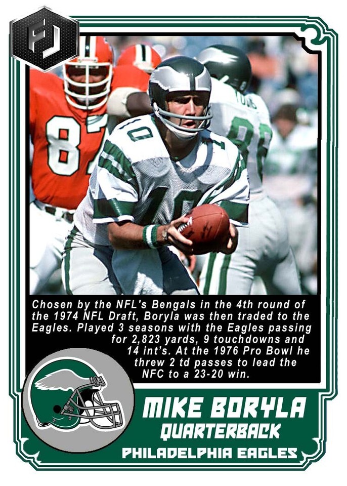 ACEO MIKE BORYLA PHILADELPHIA EAGLES CUSTOM HAND MADE ART CARD | eBay
