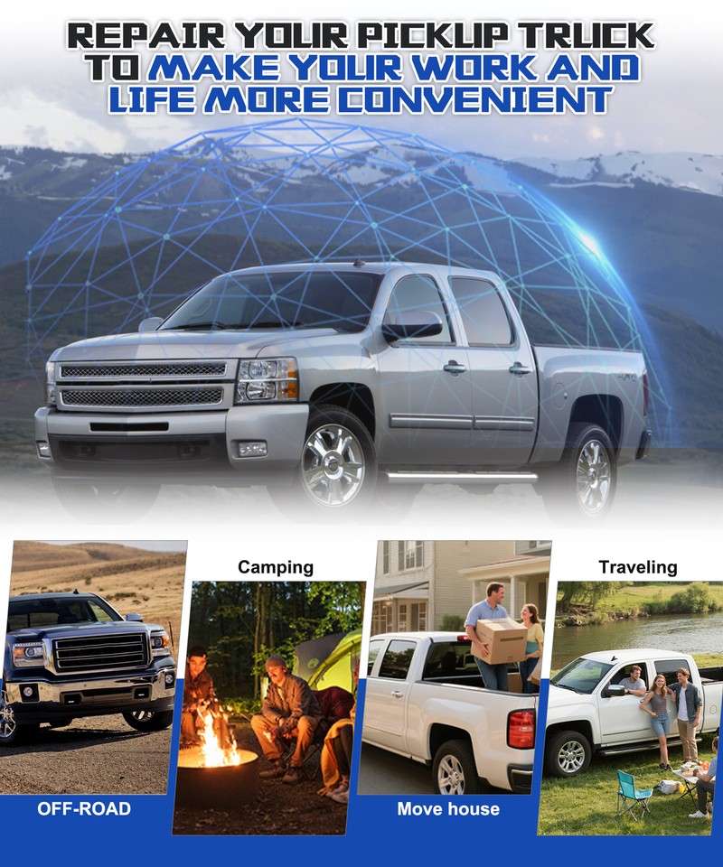 Full Center Frame Rust Repair Frame Kit For 2007-2014 Chevy/GMC 1500 ...