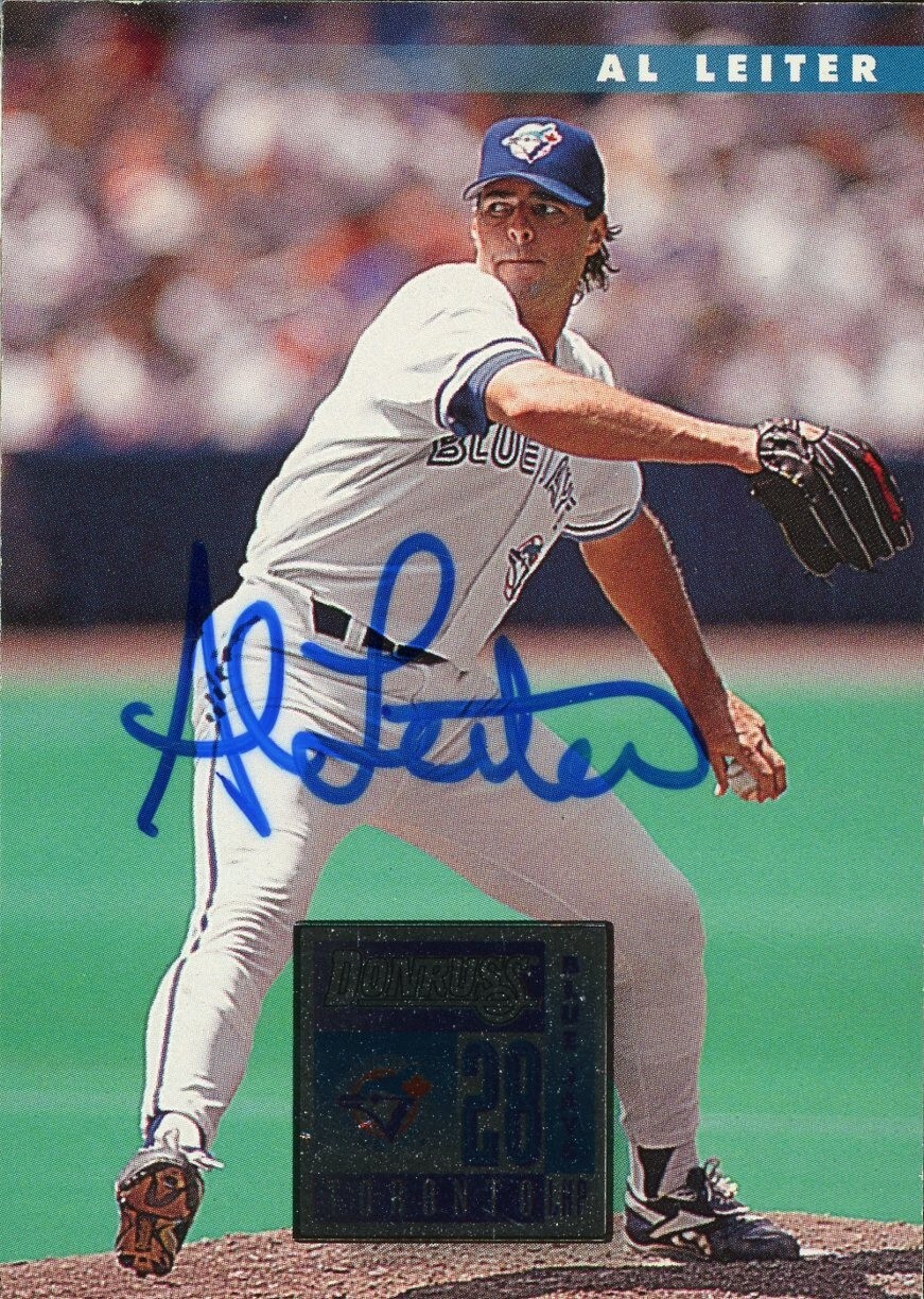 1996 Donruss AL LEITER Signed Card autograph AUTO BLUE JAYS METS | eBay