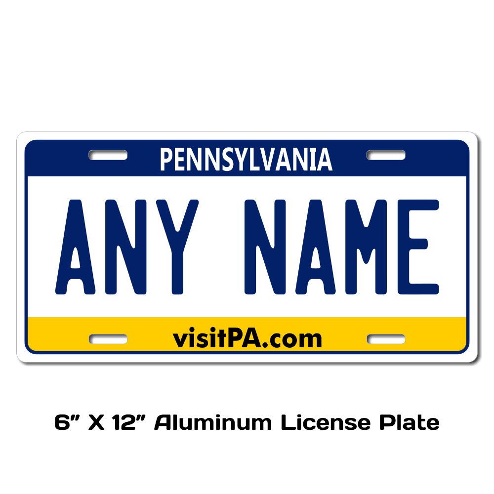 Personalized Pennsylvania License Plate for Bicycles, Kid's Bikes ...