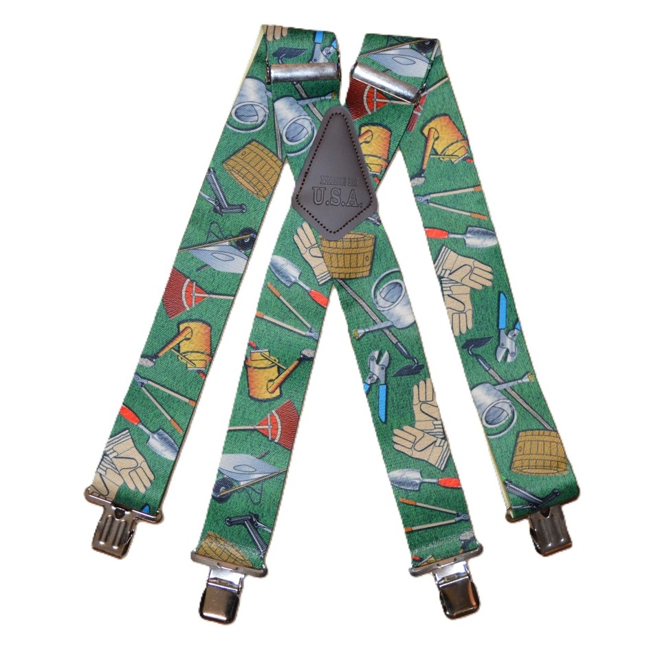 Men's Work Trouser Braces 2" Wide Heavy 50+ Designs - One Size Fits All ...