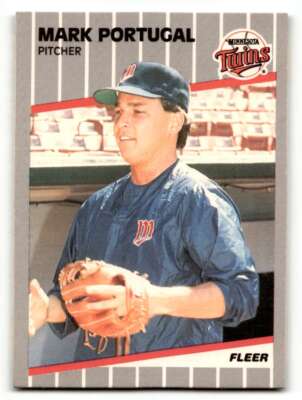 1989 Fleer #123 Mark Portugal Minnesota Twins Baseball Cards NM Near ID ...