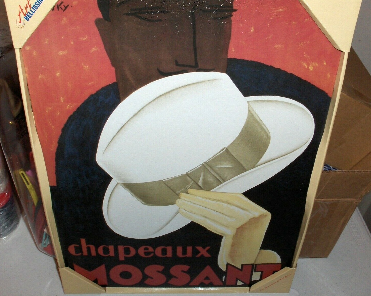 Chapeaux Mossant -By Art Bellissimo,Square Metal Sign 12 x 16 `New ...
