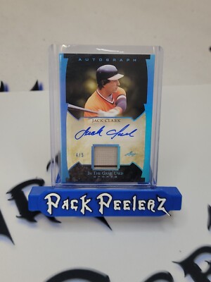 2022 LEAF IN THE GAME ITG USED JACK CLARK JERSEY AUTO CARD #4/5 | eBay
