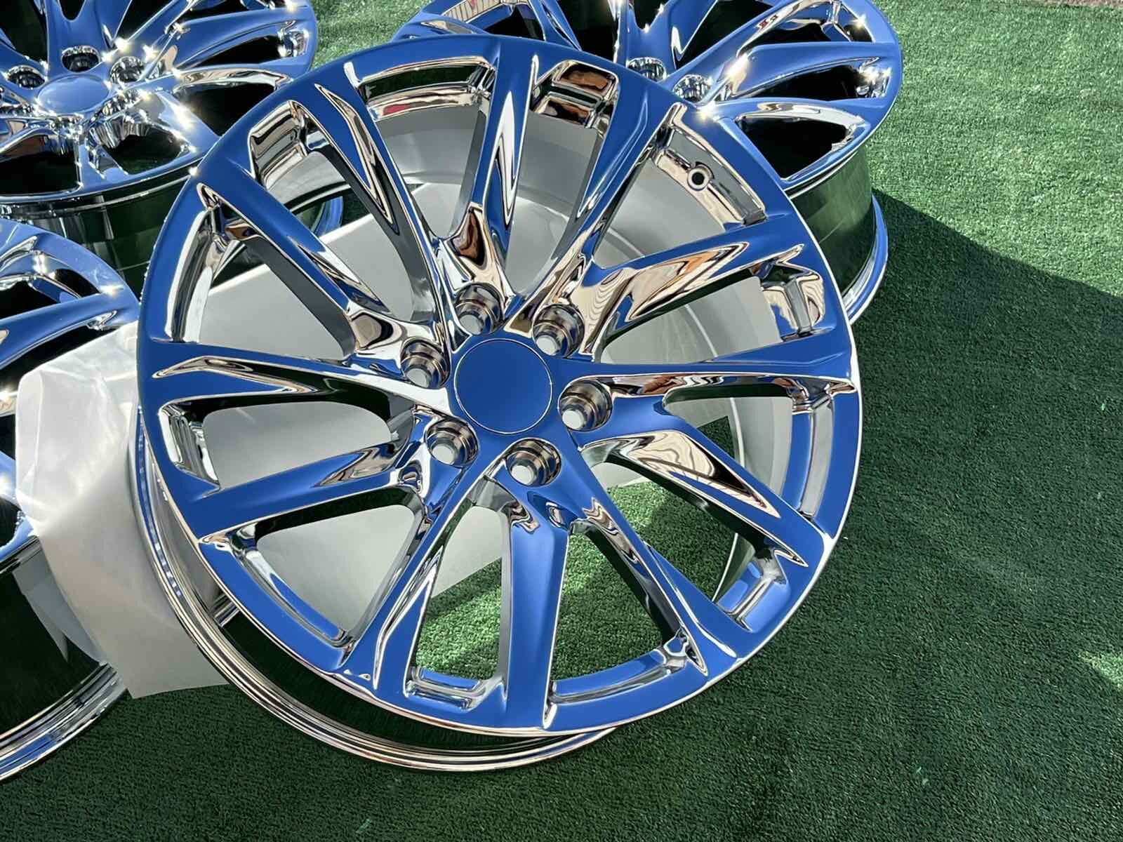 2024 22 Chrome Wheels Cadillac Escalade GMC Yukon Chevy Tahoe OEM Specs ...