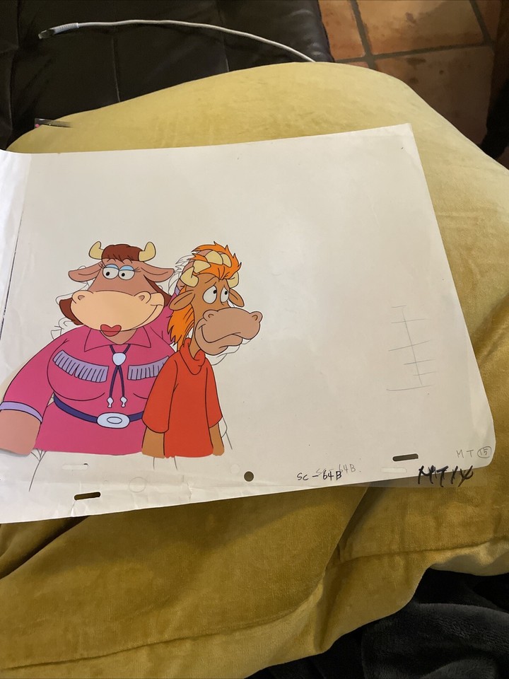 The Moo Family Holiday Hoe-Down Cartoon Animation Cel Original Tbone ...