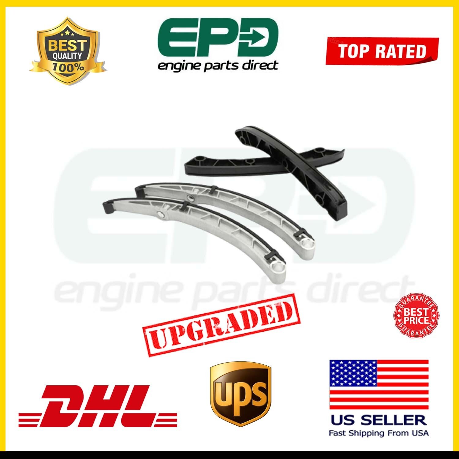 LAND ROVER 508PS TIMING CHAIN KIT AJI33 5.0 SUPER CHARGED V8 GAS PETROL ...