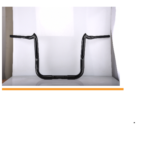 Harley 1-1/2" Crook's Touring Handlebars Black 14" Rise drilled for ...