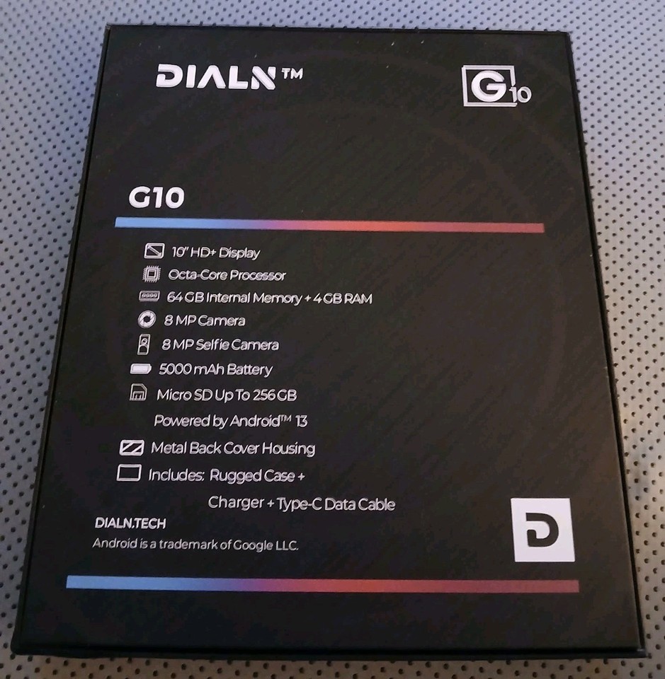 DIALN G10 Google Black Android Tablet | eBay
