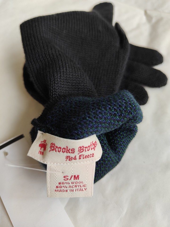 Brooks Brothers mens wool blend gloves medium | eBay