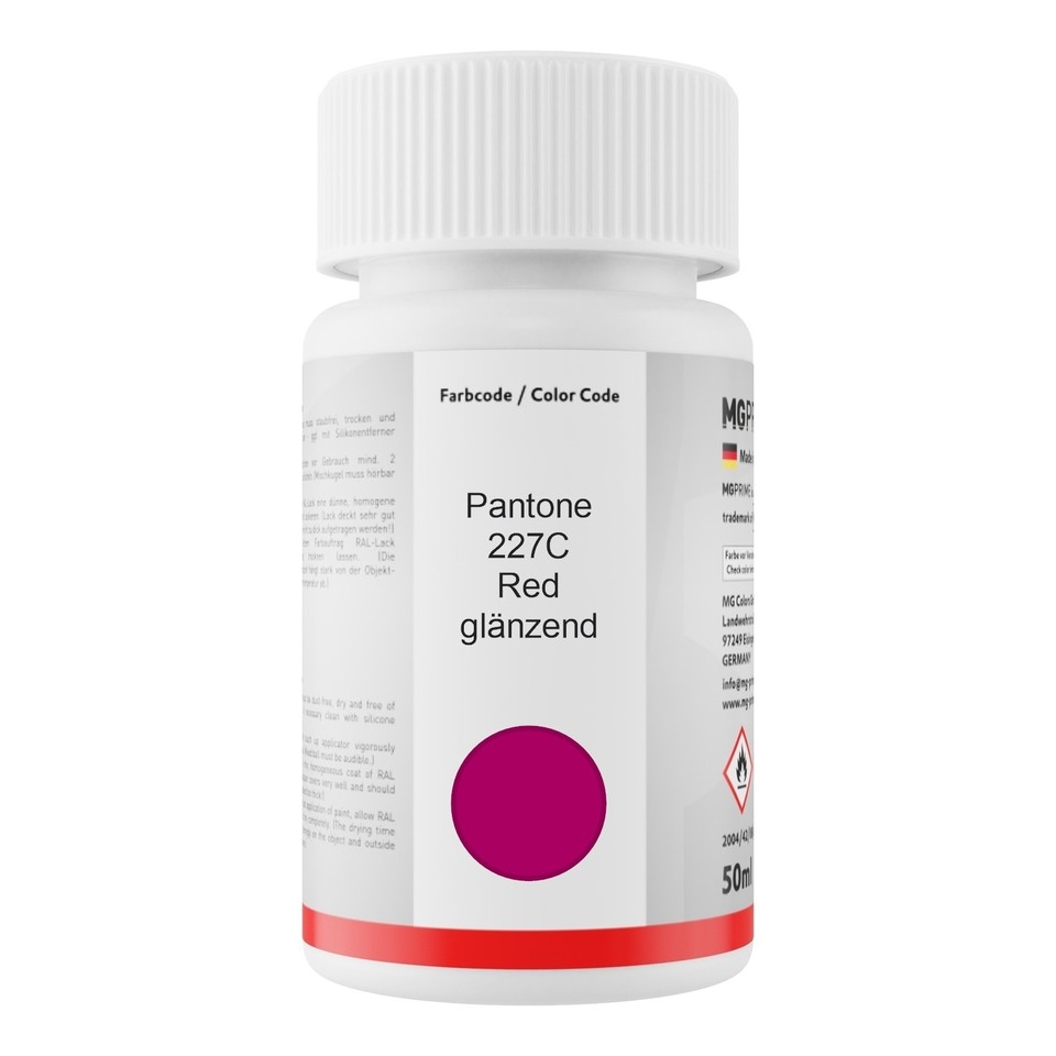 Pantone 227C Red glänzend Lackstift 50 ml schnelltrocknend | eBay.de