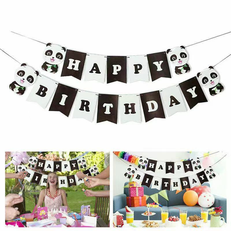 Zebra Print Happy Birthday Banner Cheetah Happy Birthday Banner