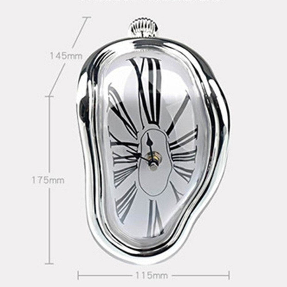 Melting Clock Distorted Wall Clocks Surrealist Dali Style Wall Watch ...