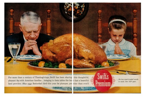 1959 Thanksgiving Prayer Swift Premium 1950s Vintage Print Ad ...