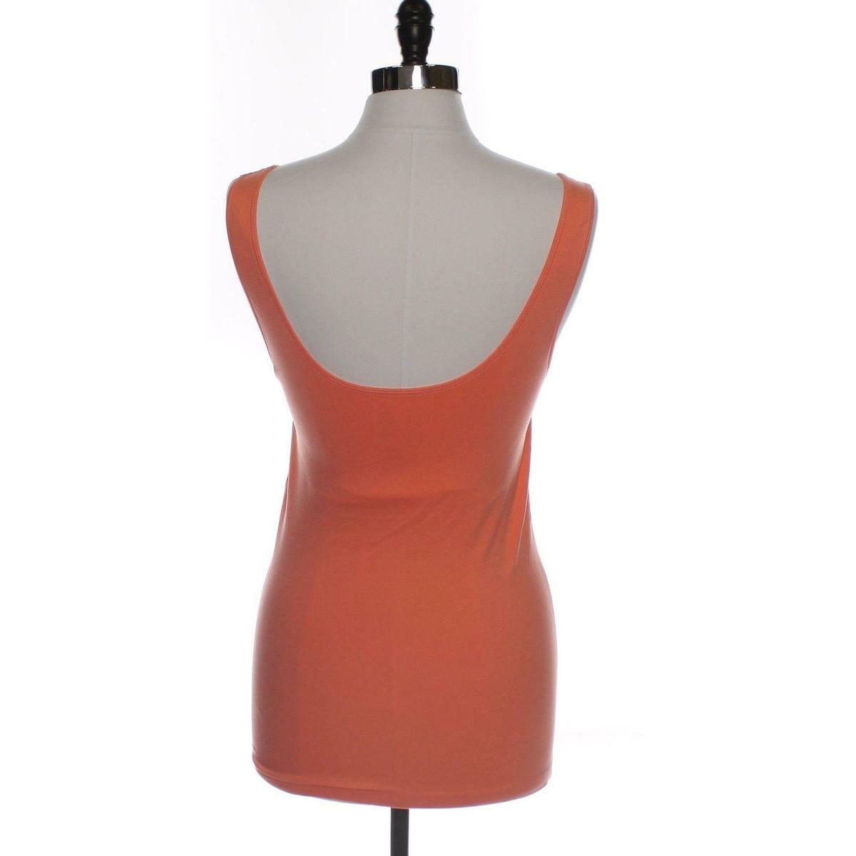 Rhonda Shear Womens XL Lace Cami Tank Top Pull Over Solid Orange ...
