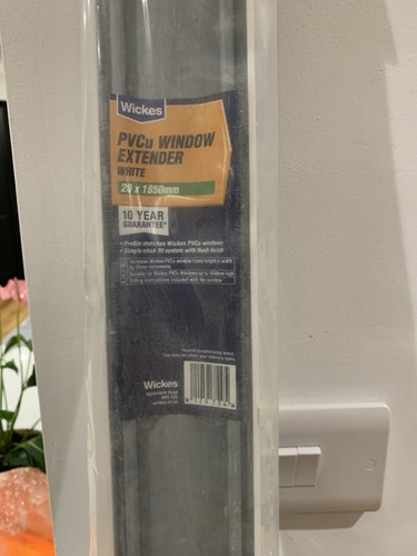 Wickes PVCu Window Extender Add-on White Door Frame Extension Packer ...