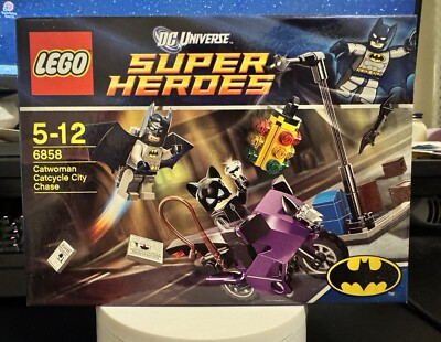 NEW Lego CATCYCLE CITY CHASE Set 6858 Batman Catwoman Minifigs | eBay