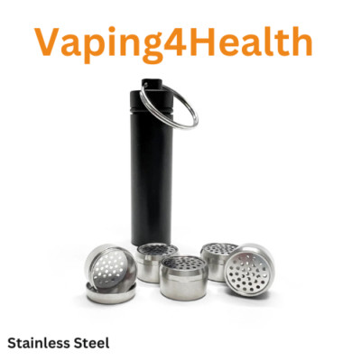 CAPSULE CADDY + 5 SOLID STAINLESS STEEL DOSING CAPS MIGHTY VENTY VEAZY ...