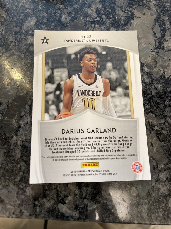 2019 Panini Prizm Draft Picks #23 Darius Garland Rookie RC Crusade ...