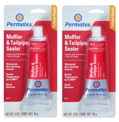 (2PK) Car Exhaust Pipe Repair Kit High Temperature Muffler Tailpipe ...