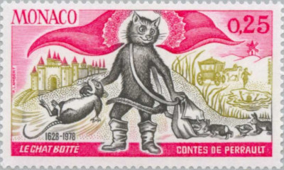 Monaco #YT1153 MNH 1978 Charles Perrault Master Cat Rats Puss in Boots ...