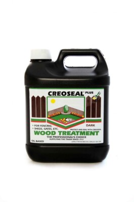 Creoseal DARK BROWN 4L Wood Treatment - Creosote Substitute - Oil Based ...