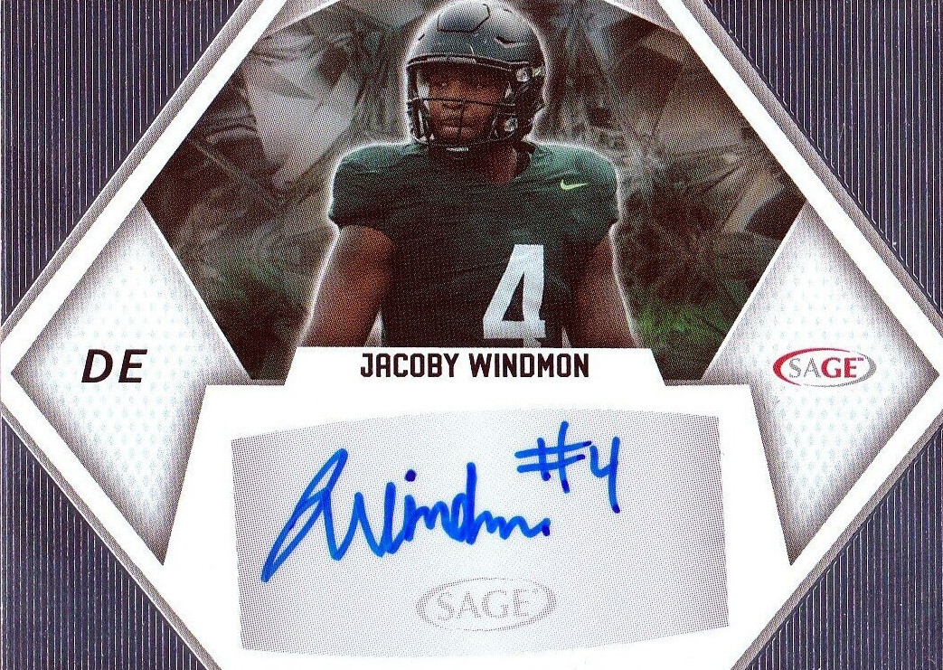 2023 SAGE Low Series - Autographs #A-JW4 Jacoby Windmon (AU, RC) for ...