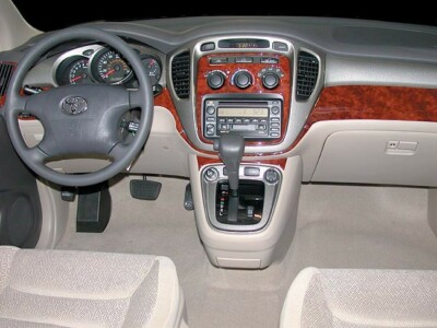 2001-2007 Toyota Highlander Dash Trim Kit | Carbon Fiber Wood Alumi