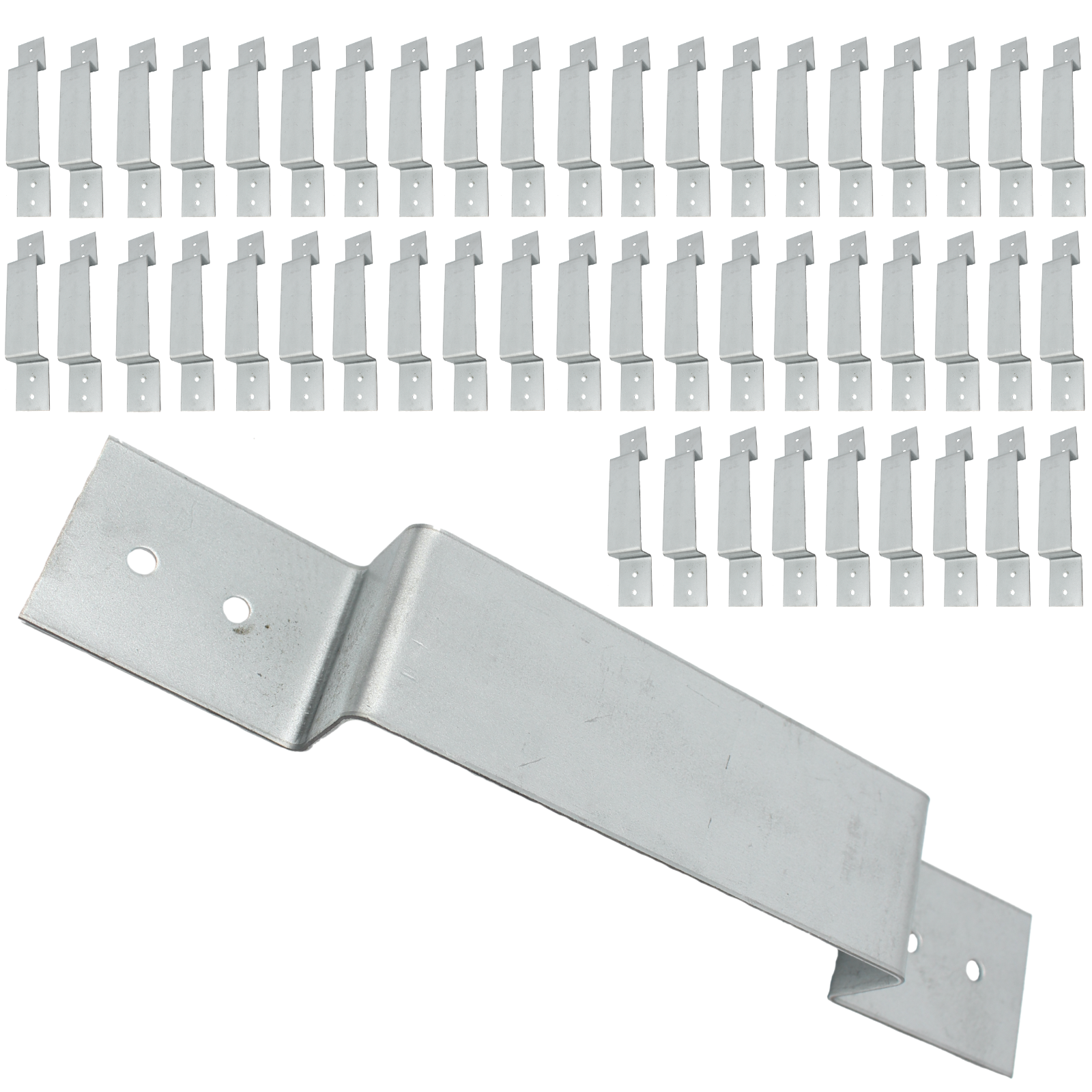 Fence Panel Security Bracket Post Anti-Theft Rattle Galvanised suit 4in ...