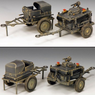KING & COUNTRY LUFTWAFFE LW034 WW2 GERMAN AIRFIELD REFUELING CARTS MIB ...