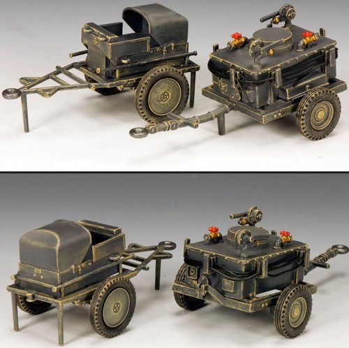 KING & COUNTRY LUFTWAFFE LW034 WW2 GERMAN AIRFIELD REFUELING CARTS MIB ...